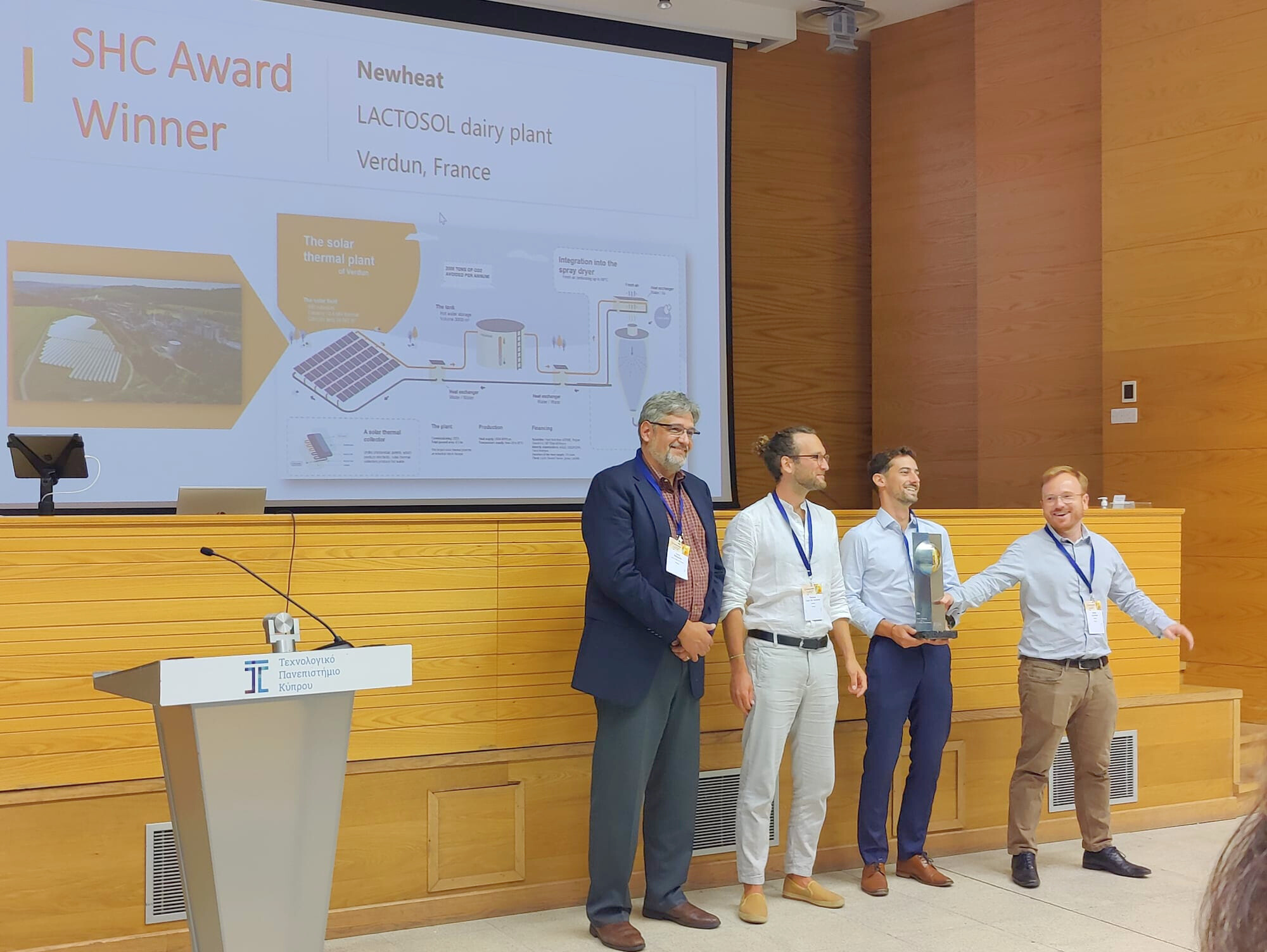 Lactosol solar thermal plant wins IEA SHC Solar Award 2024 • Newheat